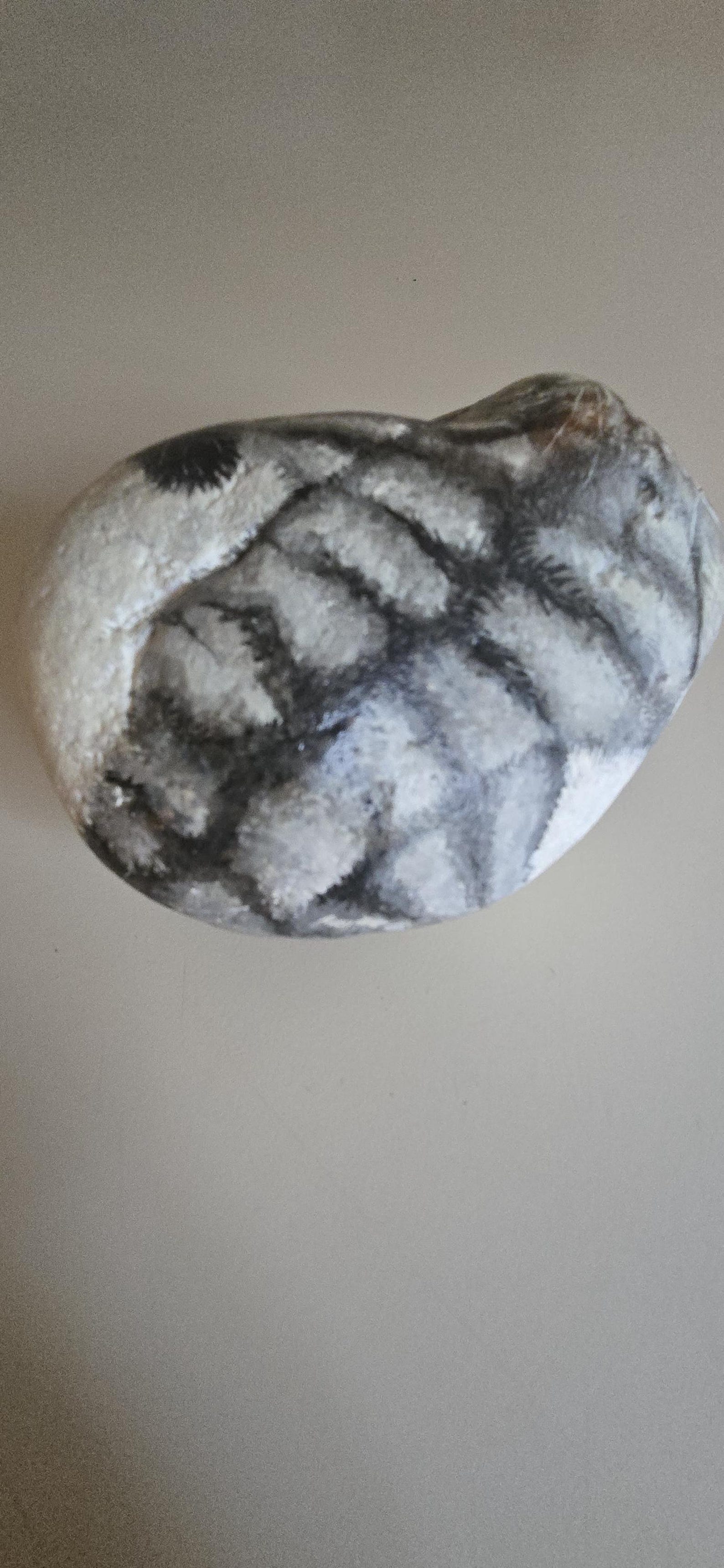 Rocky the 3D Gray Tabby Cat Rock - Painted With Acrylics - One of a ...