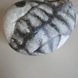 Rocky the 3D Gray Tabby Cat Rock - Painted With Acrylics - One of a ...