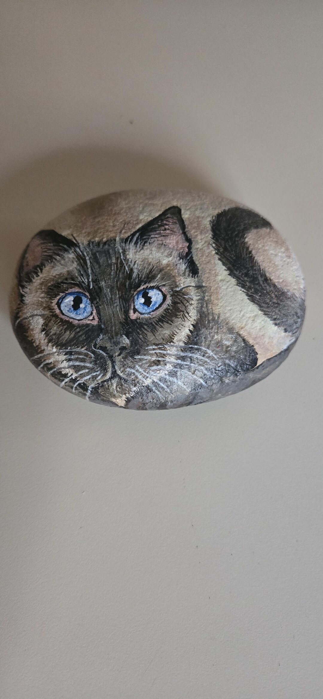 Syko the Siamese Stone Cat - Etsy