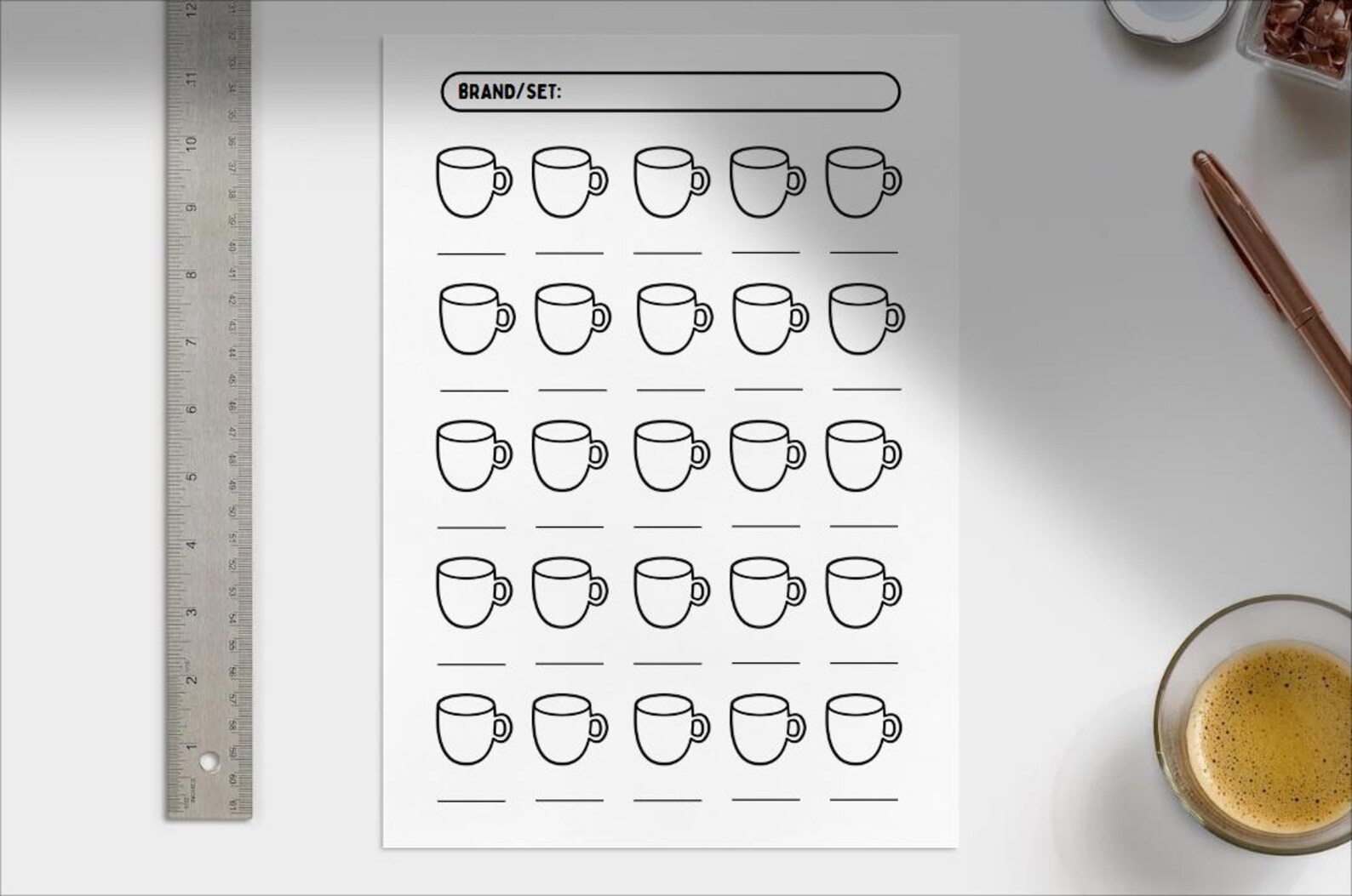 Printable Coloring Swatch Charts | Cute & Cozy Desings | 6 Pages | A4 ...