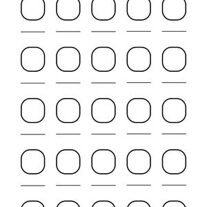 Printable Coloring Swatch Charts | Minimal Style | 6 Pages | A4 ...