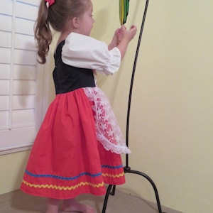 Girls Italian Traditional Folk Dress, Italy, International, Tarantella ...