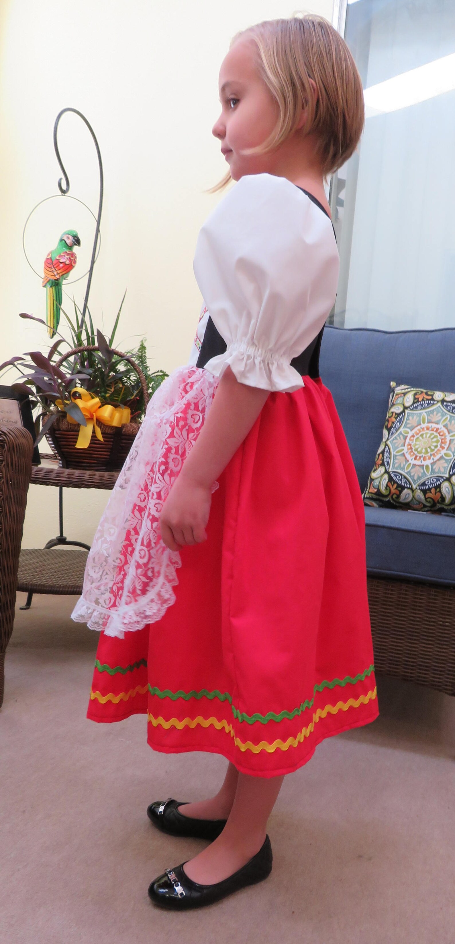 Girls Italian Traditional Folk Dress Italy International - Etsy