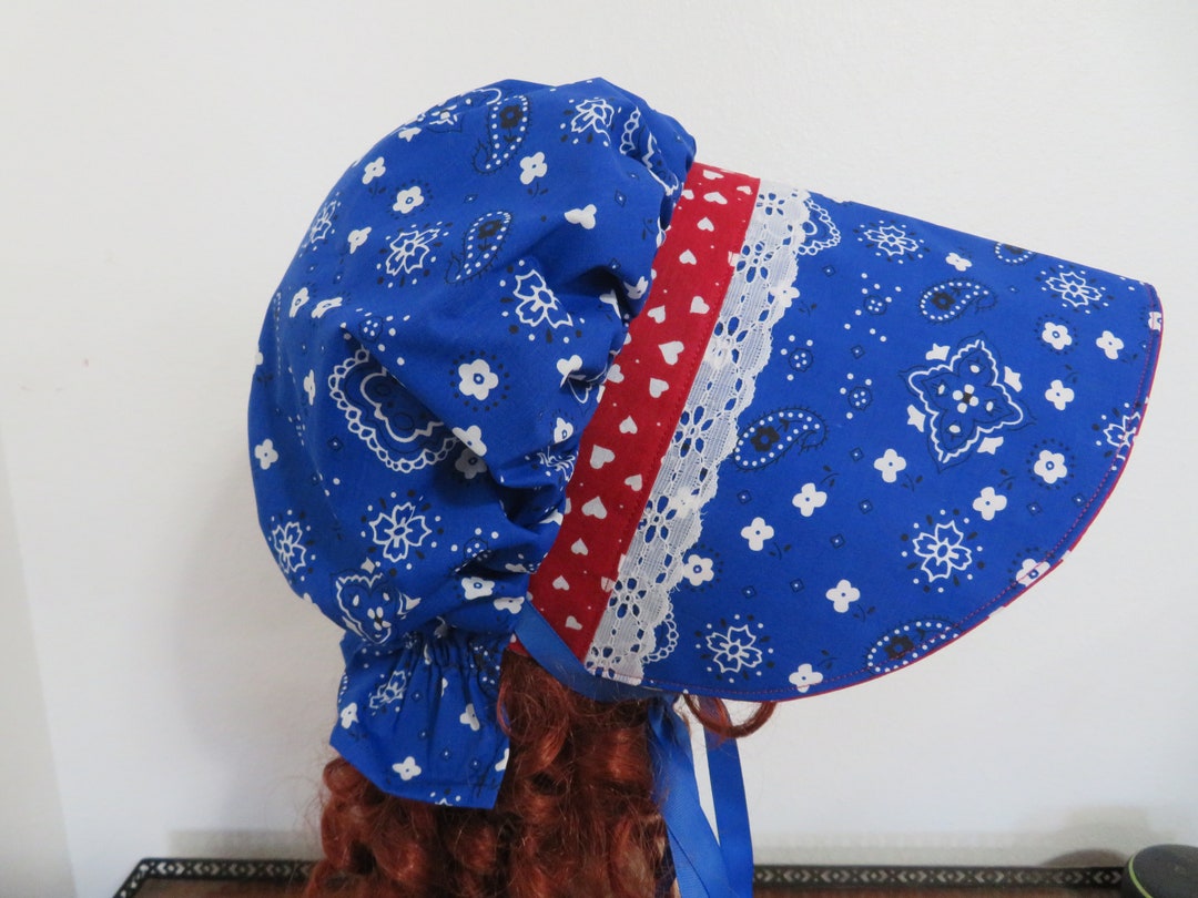 Pioneer Trek Bonnet, Wagon Train Reenactment, Prairie, Victorian, Civil ...