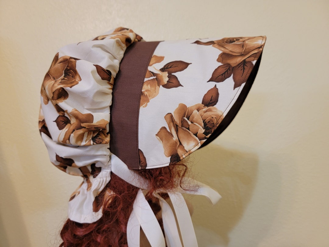 Pioneer Bonnet, Prairie, Victorian, Civil War Bonnet. Primitive, Trek ...