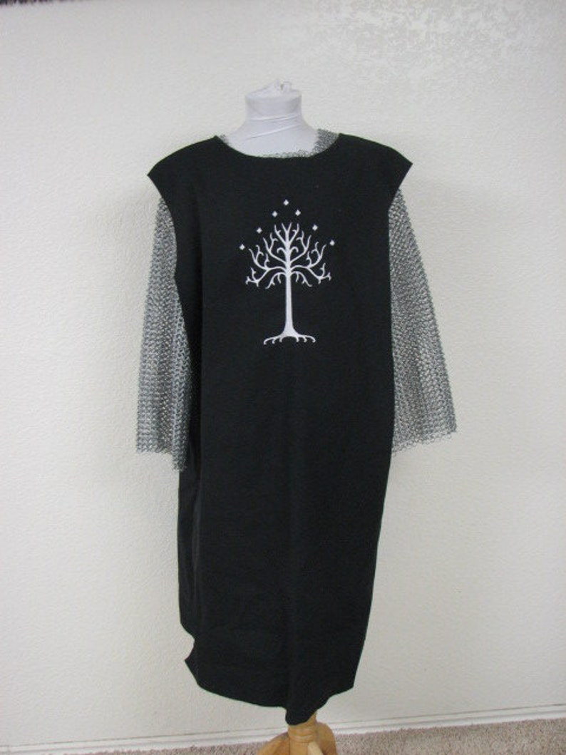 Medieval Knights Surcoat Tabard Tunic with Embroidered White | Etsy