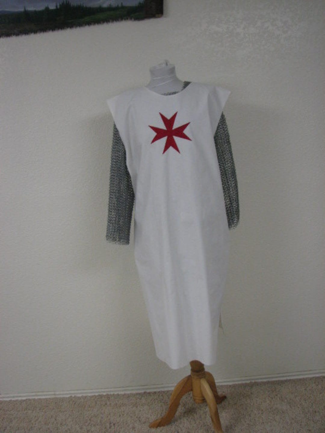 Medieval Knights Templar Surcoat, Tabard, Tunic With Embroidered ...
