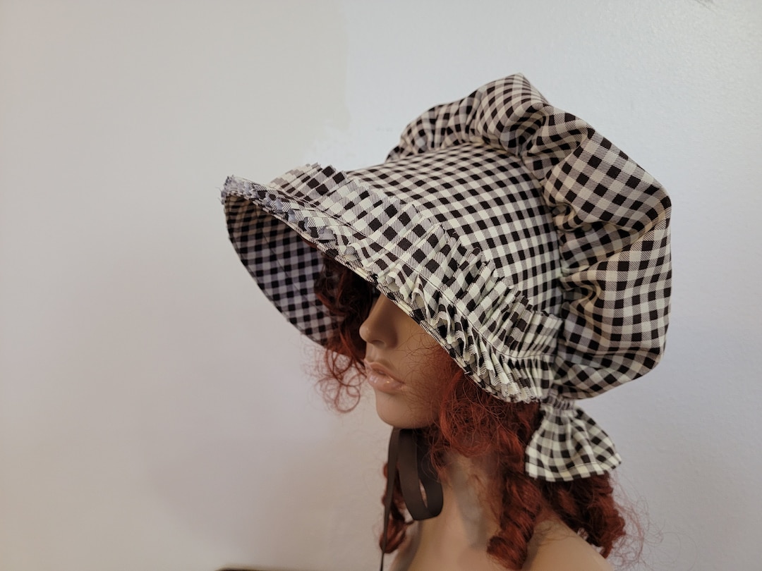 Pioneer Bonnet, Prairie Bonnet, Trek, Wagon Train, Victorian, Homespun ...