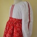 Girls Croatian National Folk Costume Dress, White and Red, Croatia ...