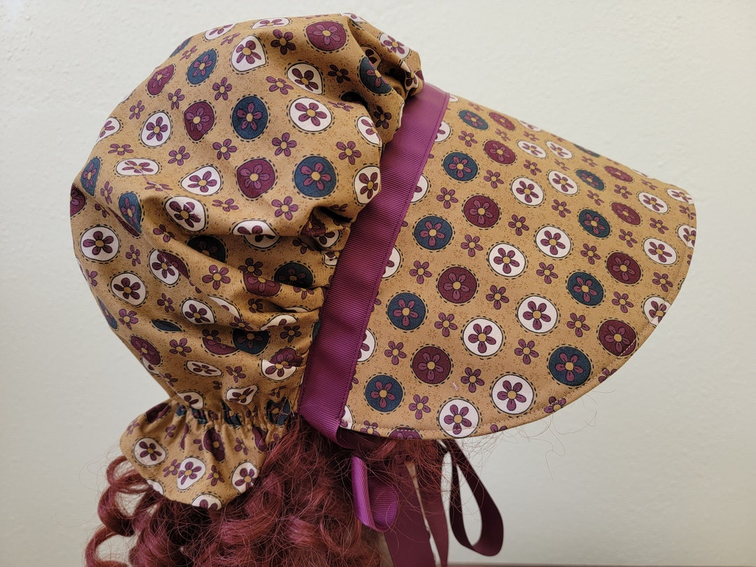 Pioneer Bonnet, Trek Bonnet, Prairie, Victorian, Civil War, Sunbonnet ...
