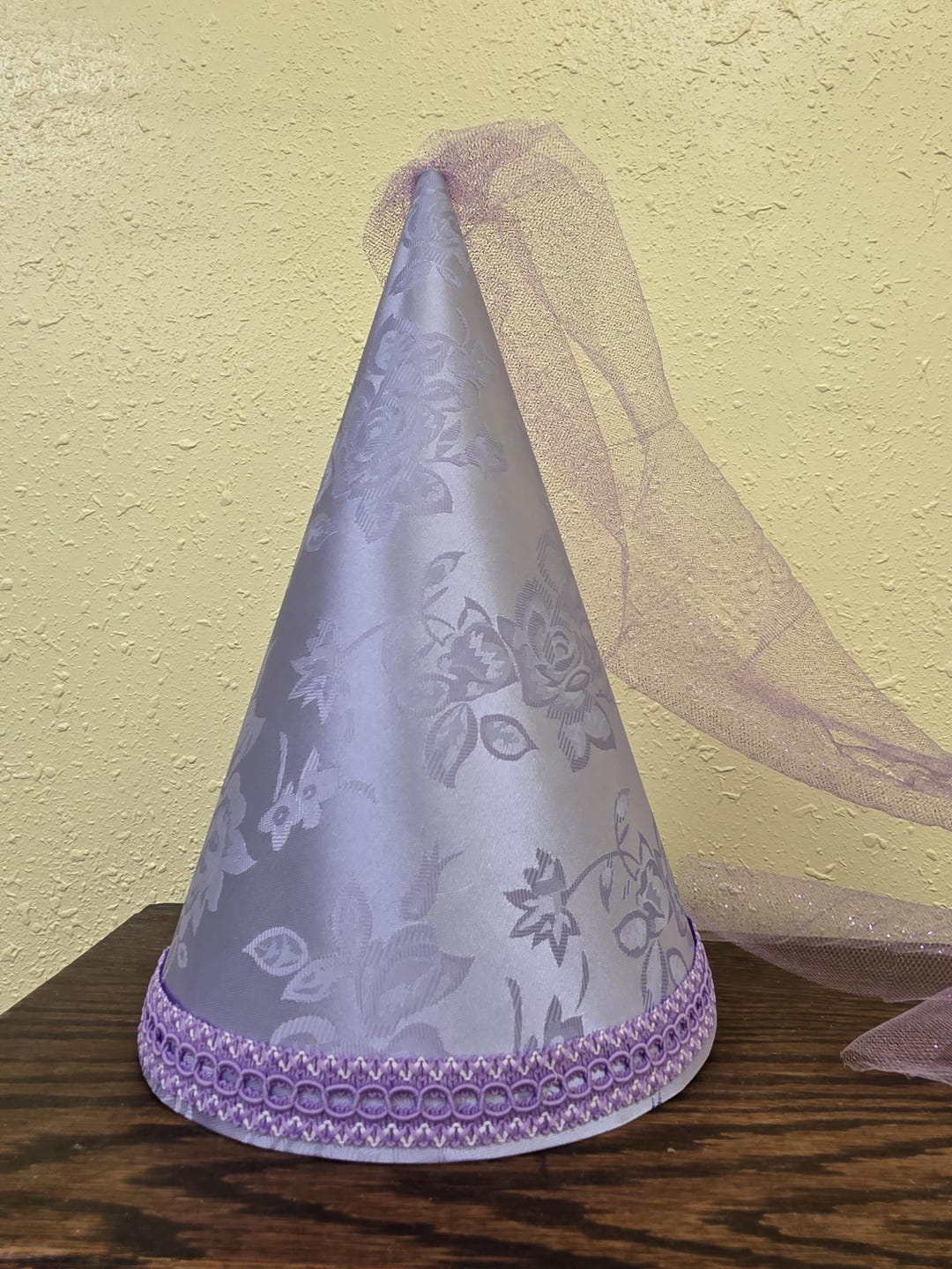 Lavender Brocade Princess Cone Hat, Medieval Headpiece, Renaissance Hat ...