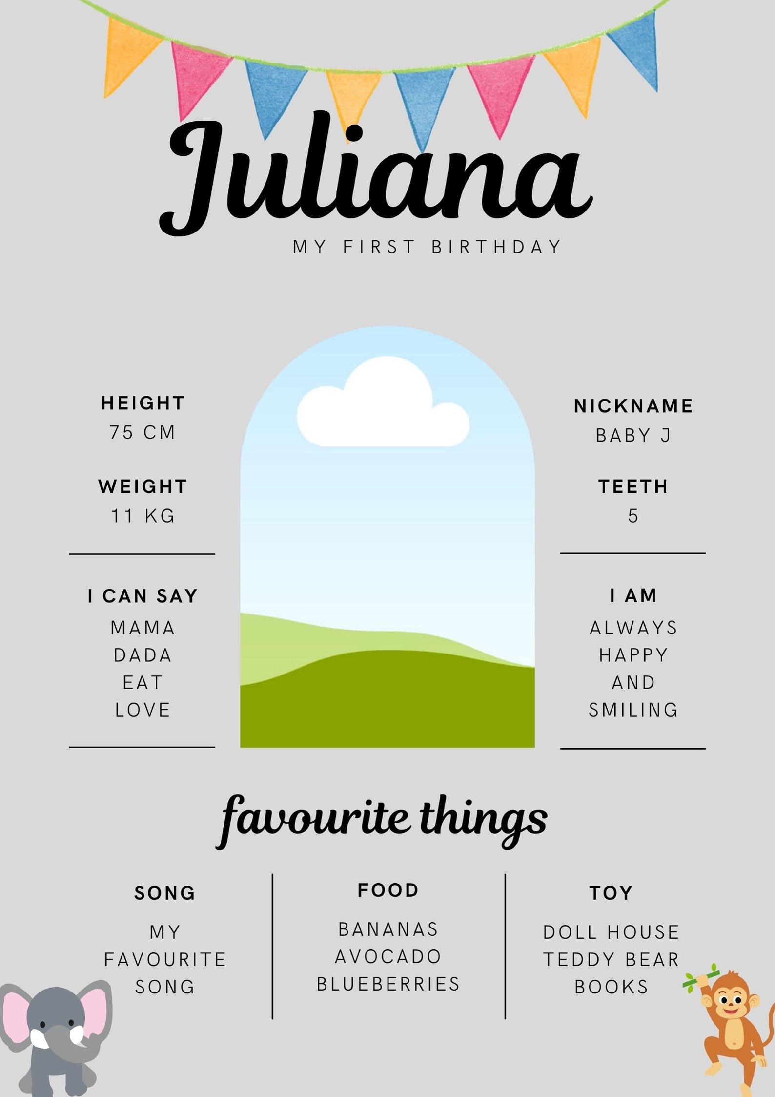 First Birthday Sign Digital Download - Etsy