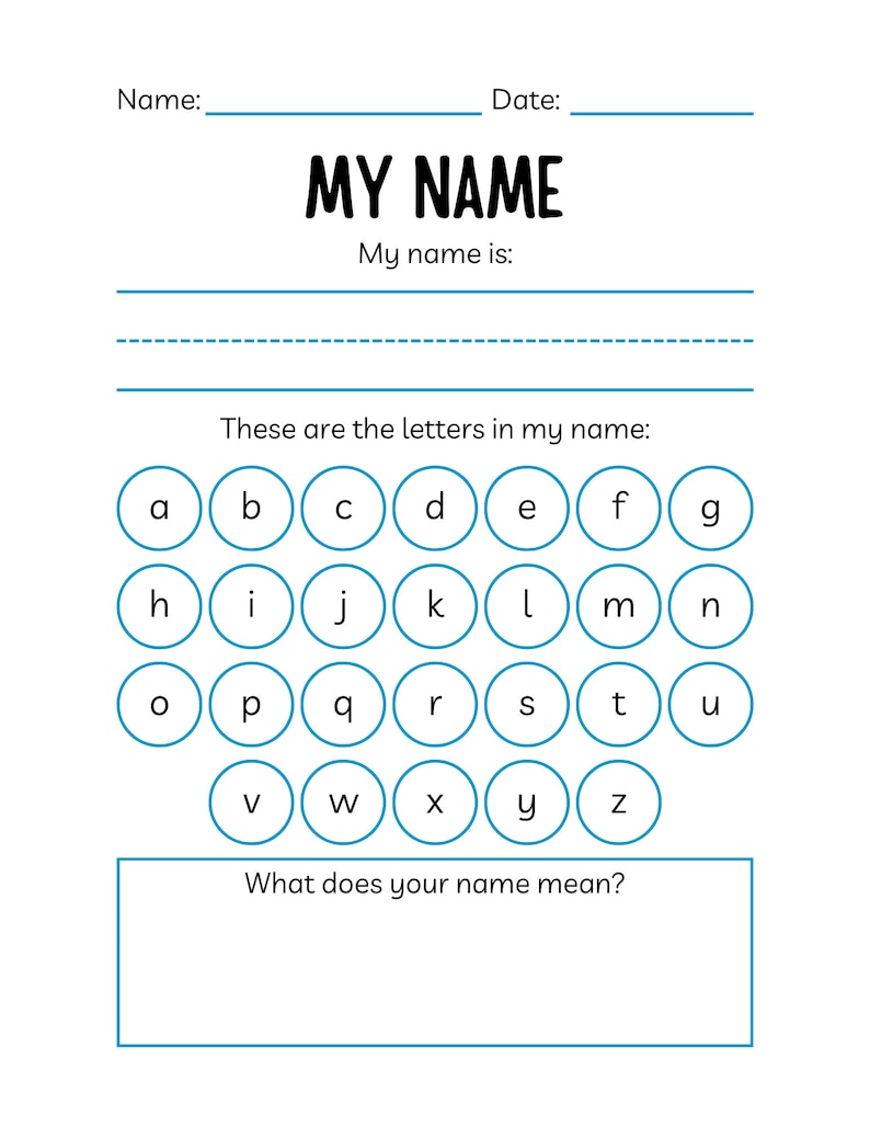 Preschool Homeschool Alphabet Worksheets - Digital Download - Etsy
