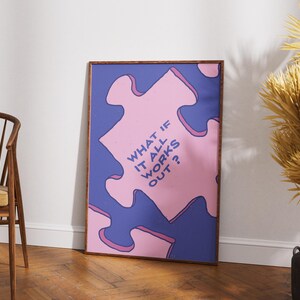 What If It All Works Out Wall Art Print | Typography Motivational ...