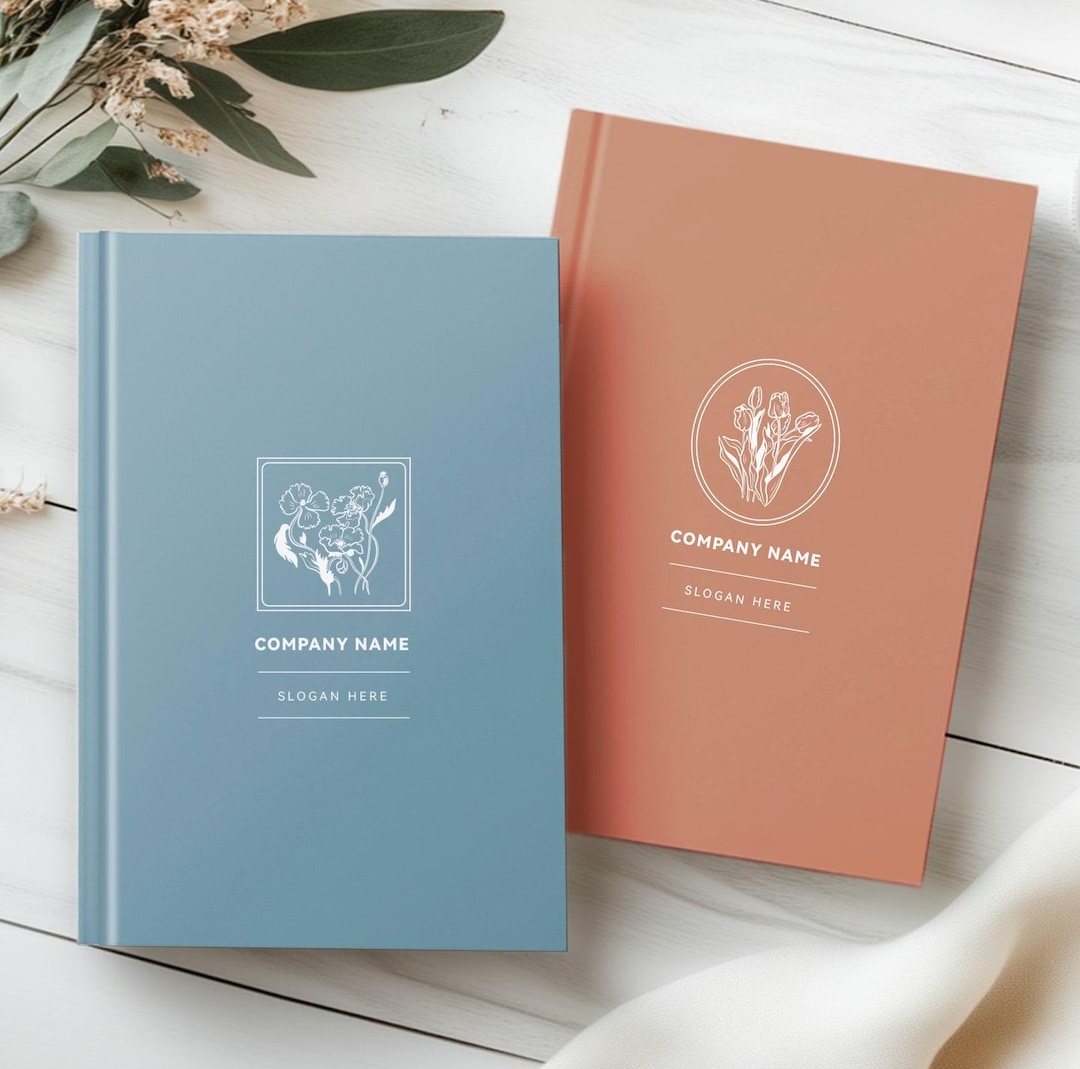 Custom Logo Notebook, Personalized Company Journal, Elegant Business ...