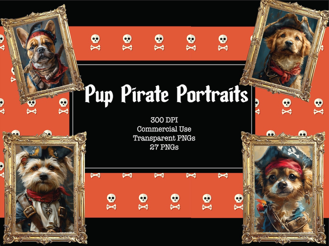 Pirate Dog Clipart | Dogs Png | Puppy Clipart | Labrador | Cute Dog Art ...