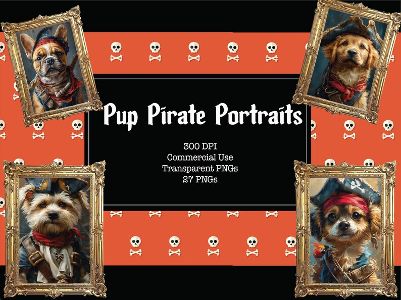 Pirate Dog Clipart | Dogs Png | Puppy Clipart | Labrador | Cute Dog Art ...