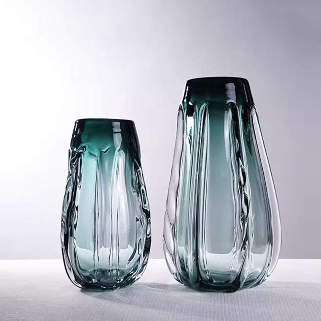 Modern Art Glass Vase Water Flower Vase Handmade Glass Vase Home ...