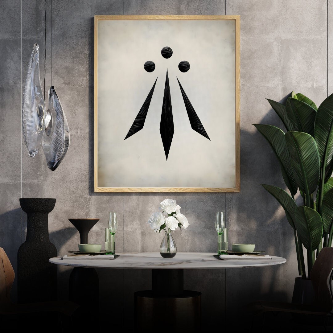 AWEN Poster Celtic Symbol Printable Viking Wall Art Poster Print ...