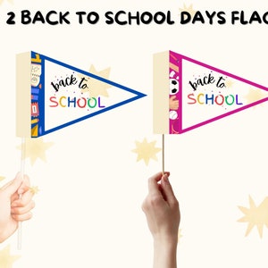 School Pennant Flag Banner First Day of School Flag Back to School Flag ...