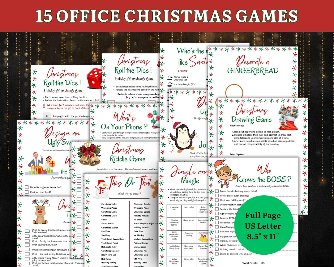 Holiday Office Party Games, Office Christmas Games, Christmas Party ...