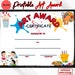 Printable Art Award Certificate Artist Award Certificate Digital ...