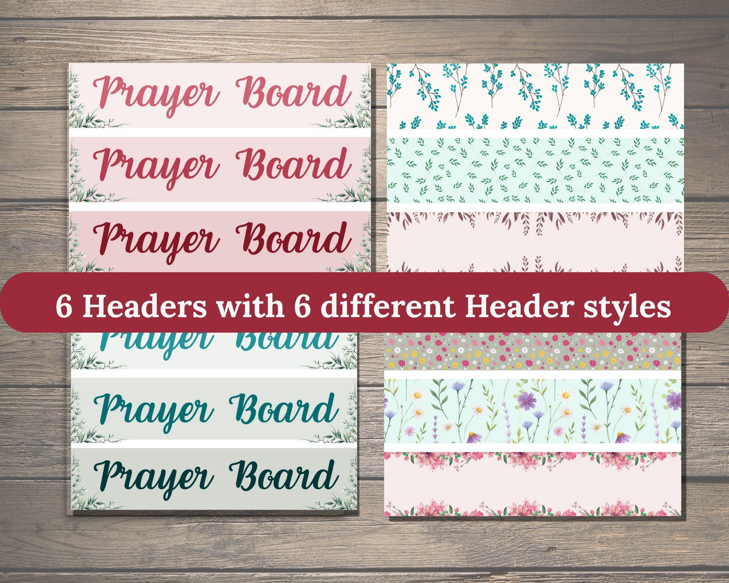Prayer Board Kit DIY Vision Board for Prayers Christian Wall Art Decor ...