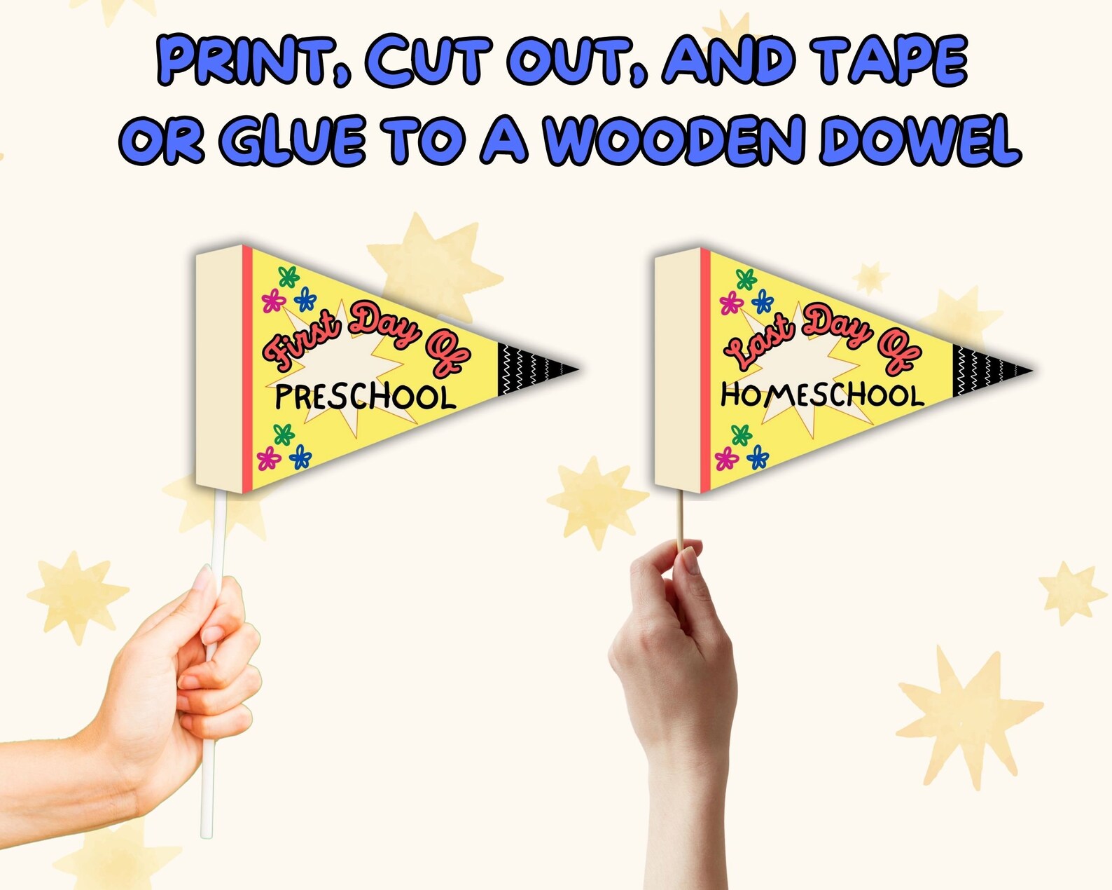 School Pennant Flag Banner First Day of School Flag Back to School Flag ...