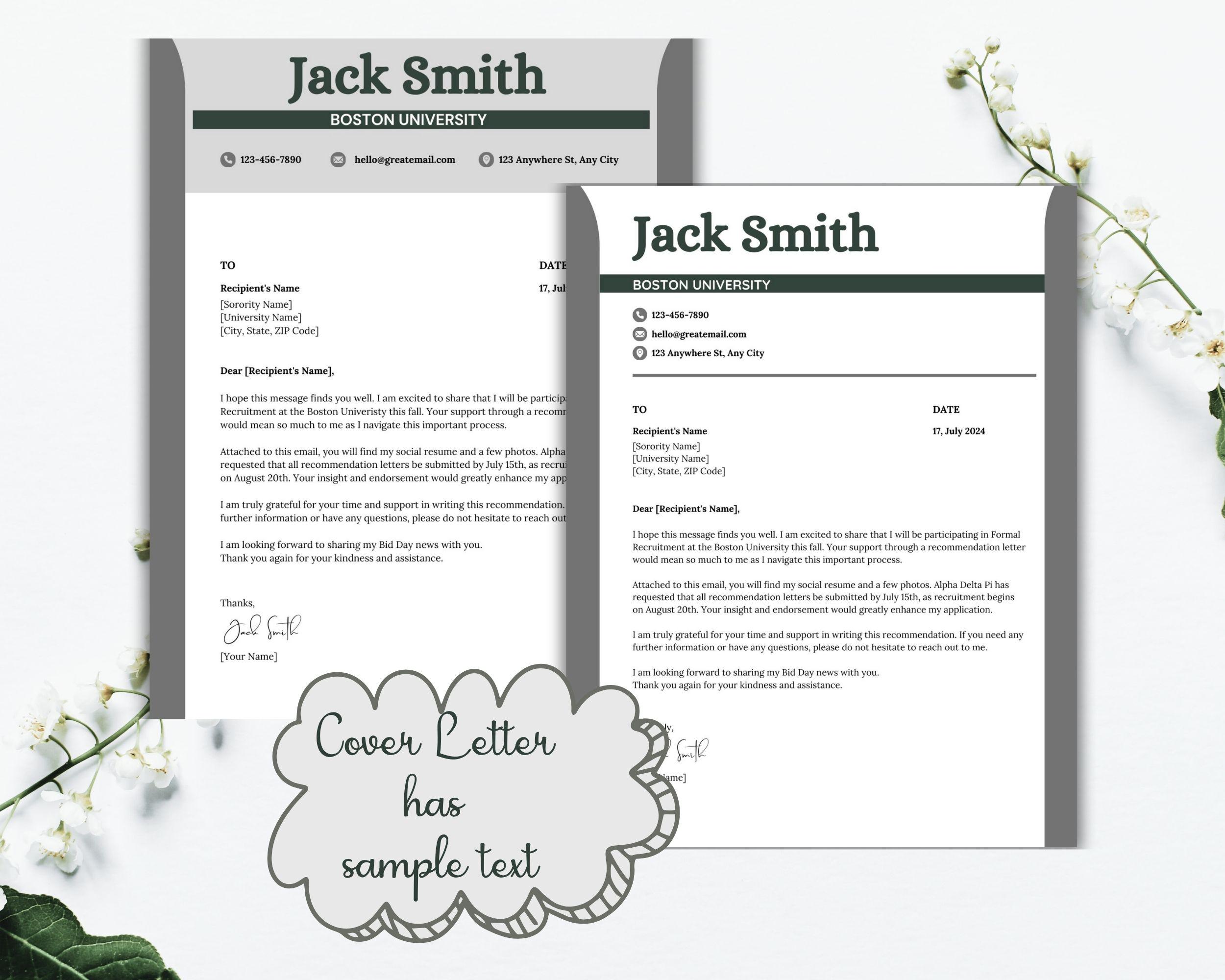 Fraternity Resume Template Canva Fraternity Rush Resume Fraternity ...