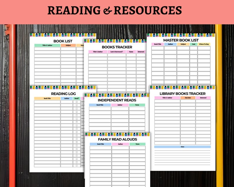 Printable Homeschool Planner Bundle Daily Weekly Monthly Lesson ...