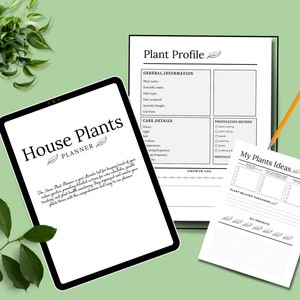 Printable House Plants Planner Plant Planner Printable Indoor Plant ...