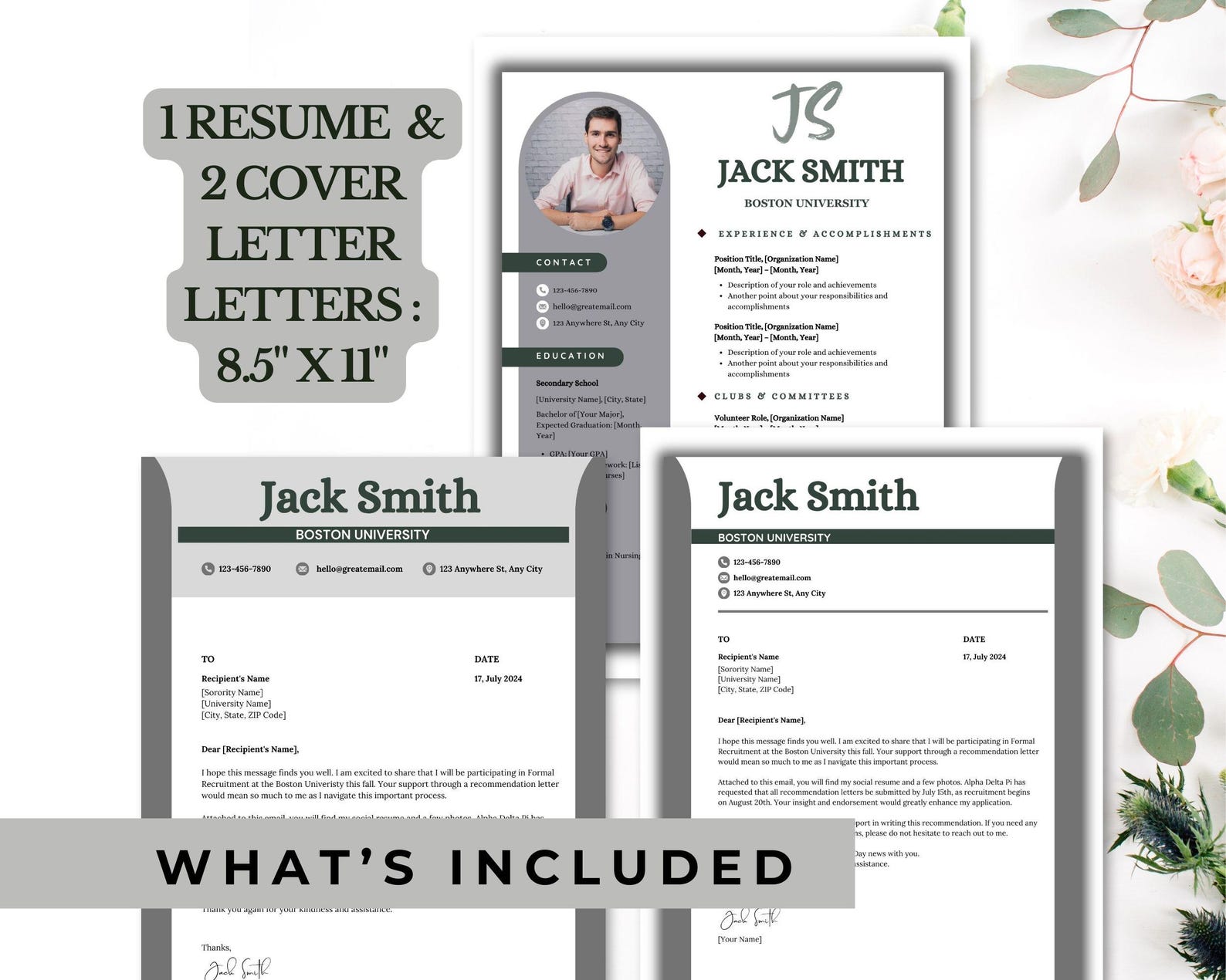 Fraternity Resume Template Canva Fraternity Rush Resume Fraternity ...