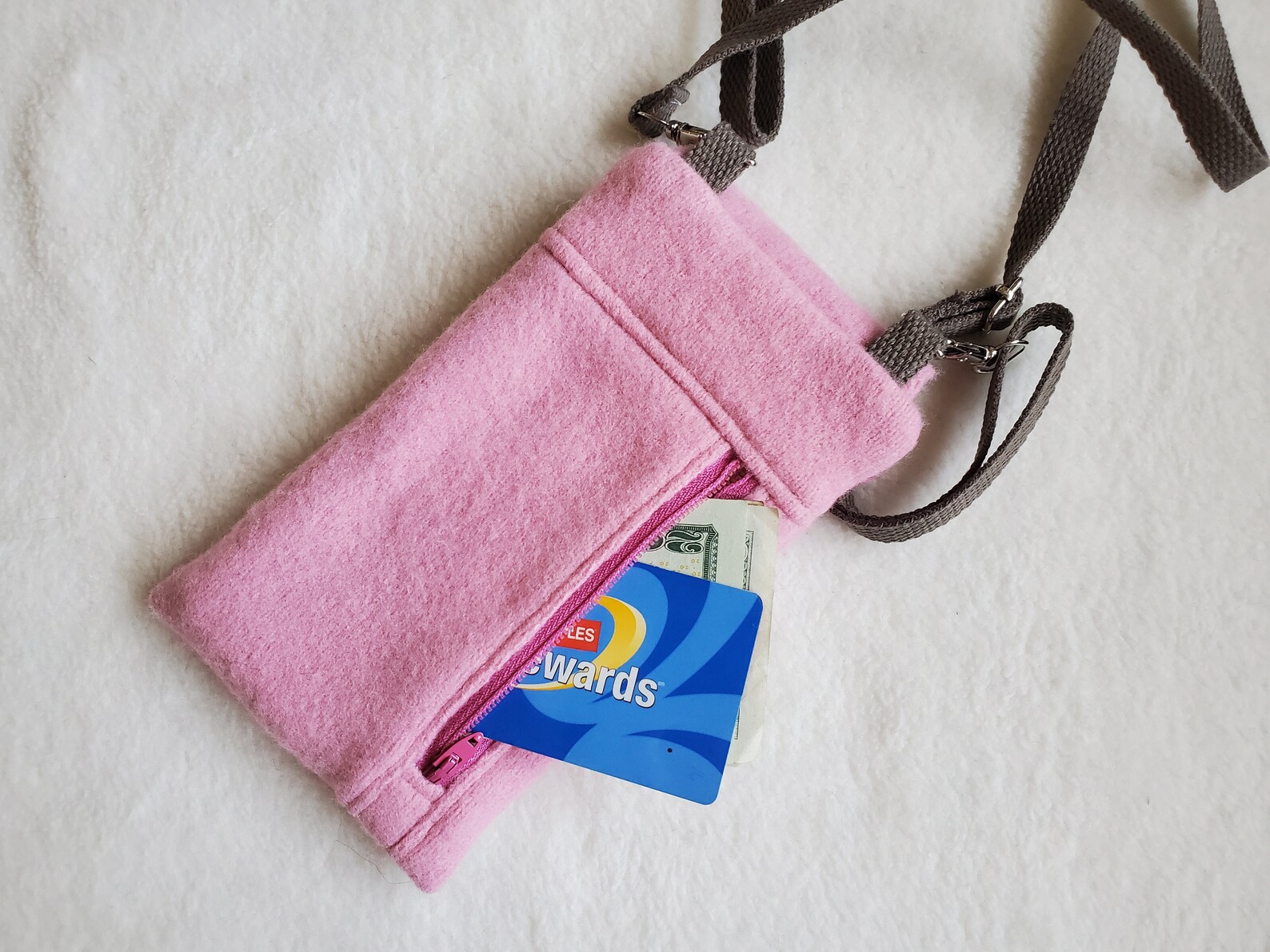 Felted Wool Hipster Style Phone Bag, Crossbody or Shoulder Strap ...