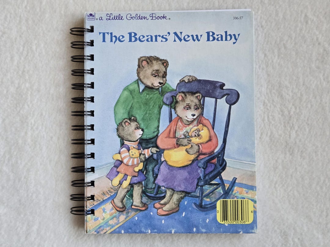 The Bears' New Baby Little Golden Book Journal With Story Spiral Bound ...