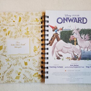 Disney Pixar Onward Little Golden Book Journal With Story Spiral Bound ...