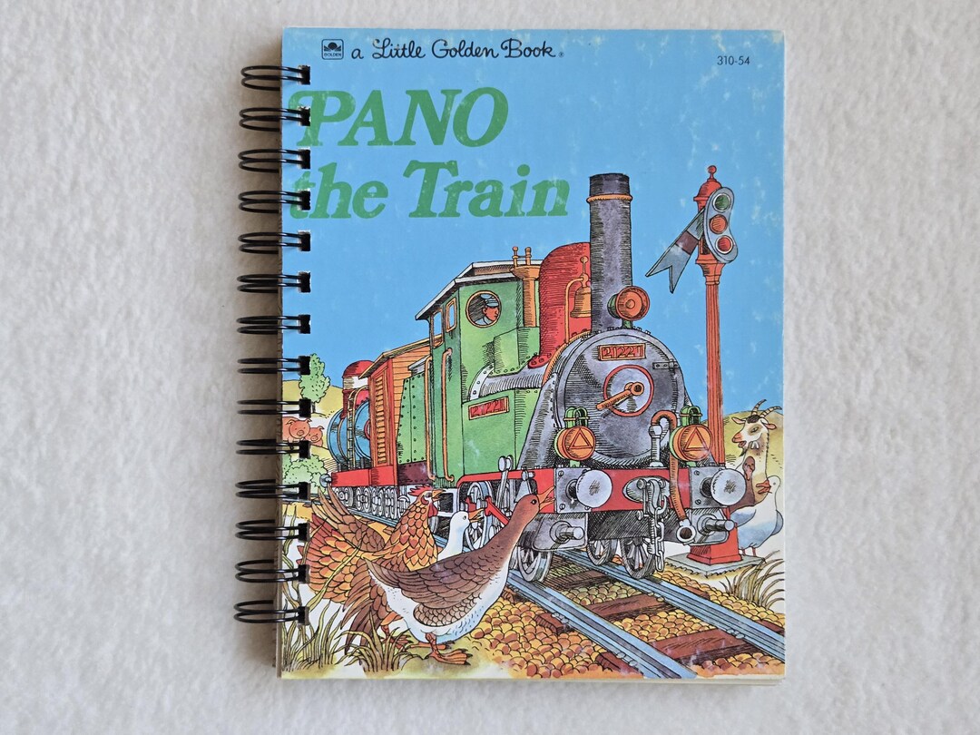 Pano the Train Little Golden Book Journal With Story Spiral Bound ...