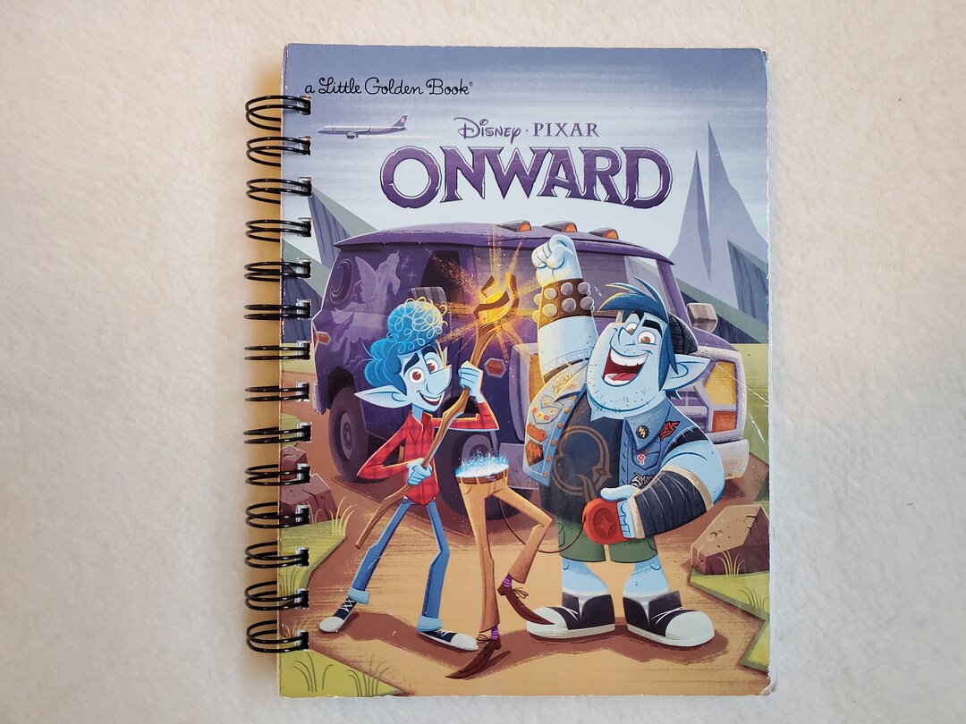 Disney Pixar Onward Little Golden Book Journal With Story Spiral Bound ...
