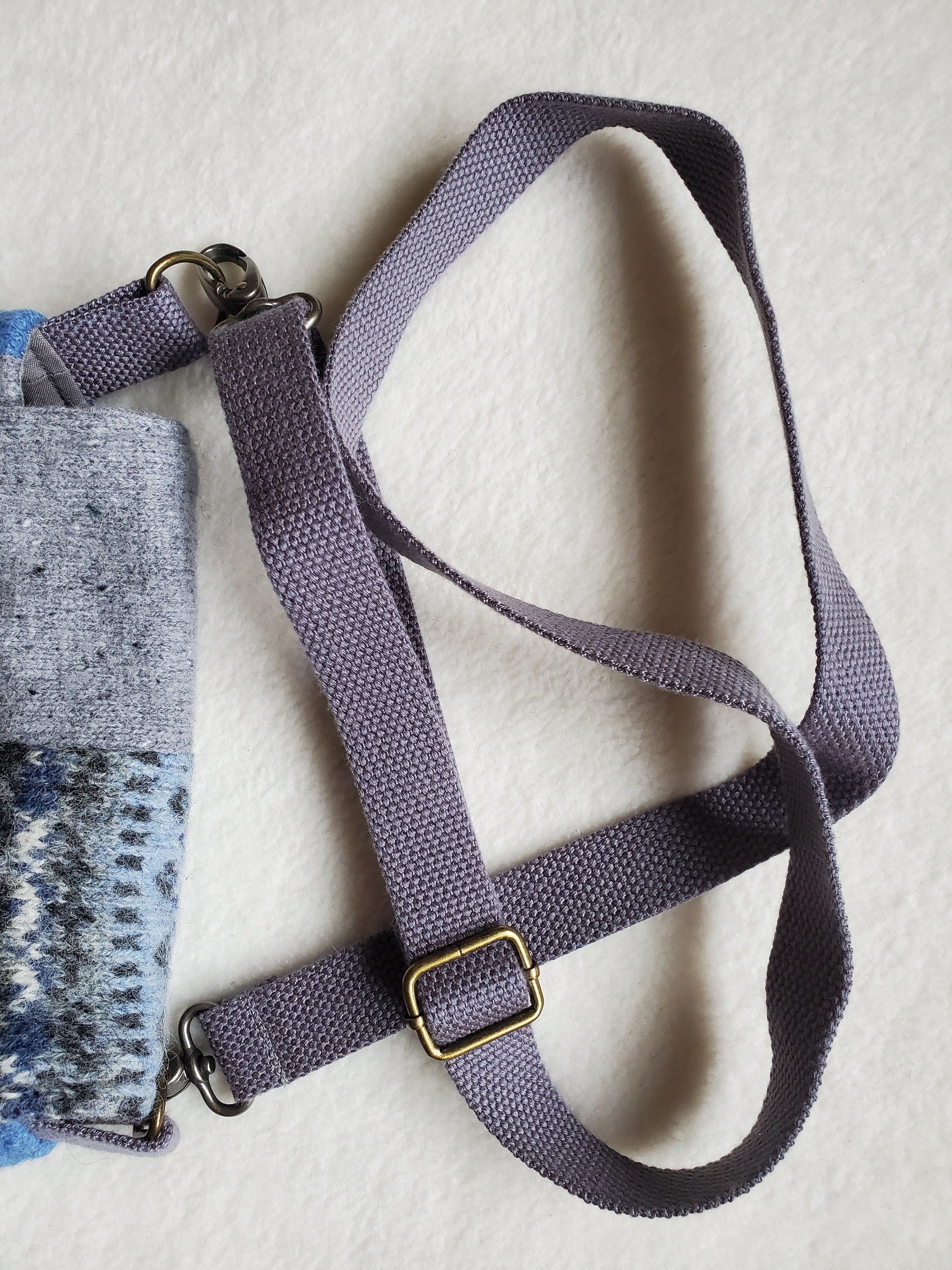 Handmade Recycled Felted Wool Sweater Purse / Cross Body / Hipster ...