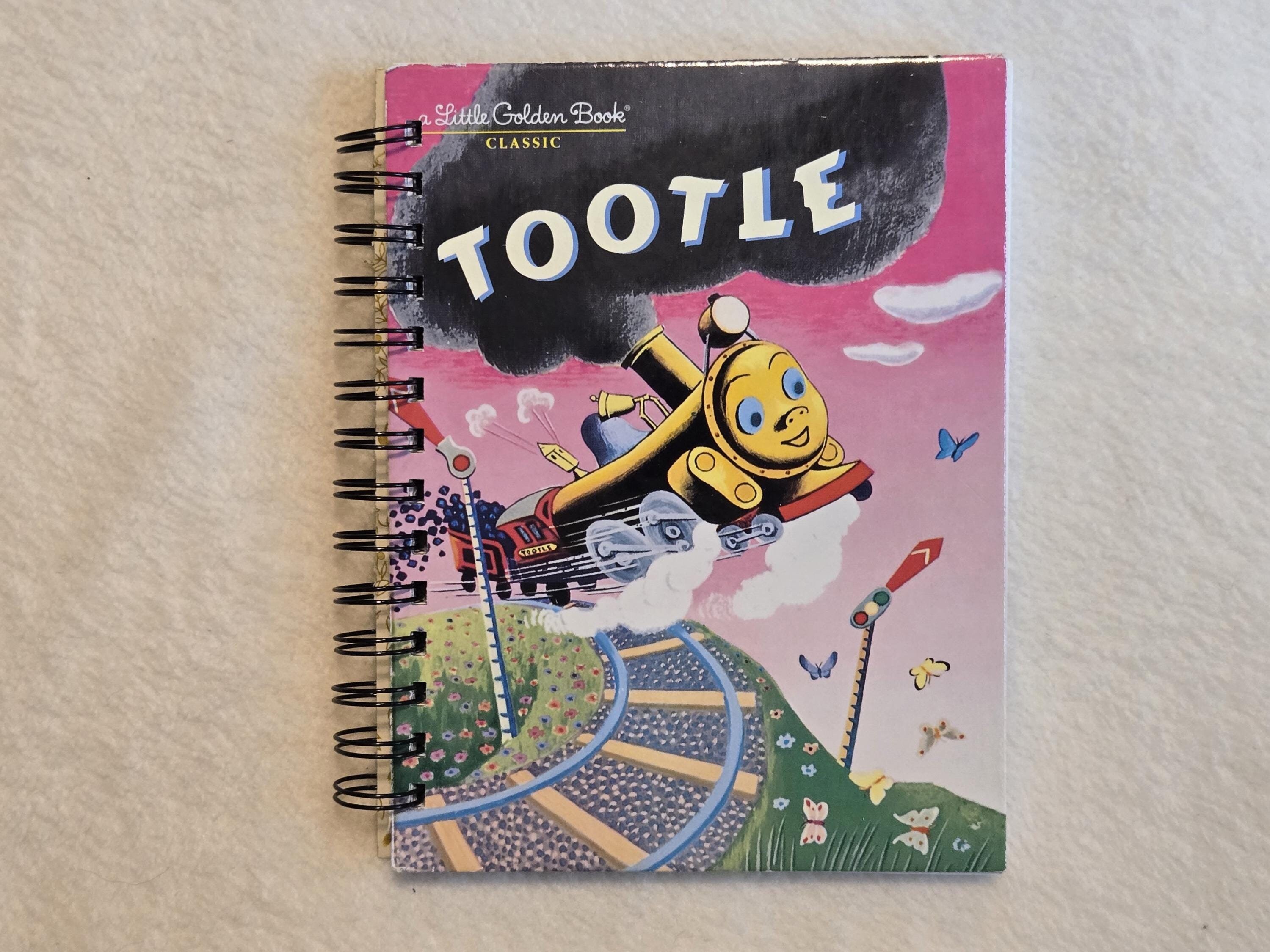 Tootle the Train Upcycled Spiral Bound Little Golden Book Journal With ...