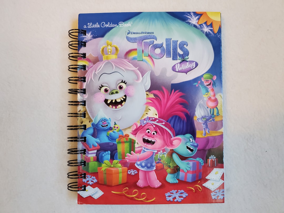 Dreamworks Trolls Holiday Little Golden Book Journal With Story Spiral ...