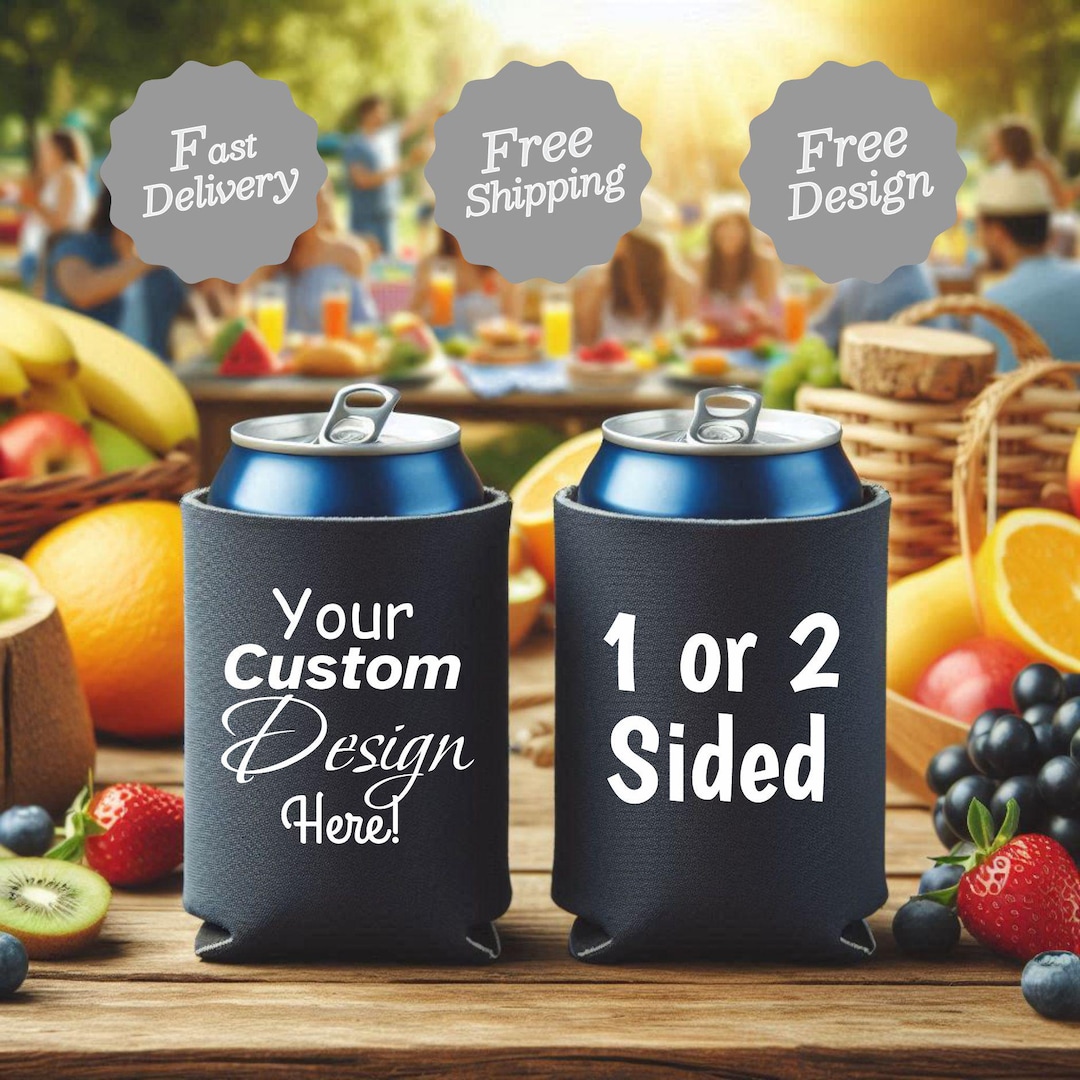 Custom Can Coolers Design Your Custom Can Coolers for Weddings ...