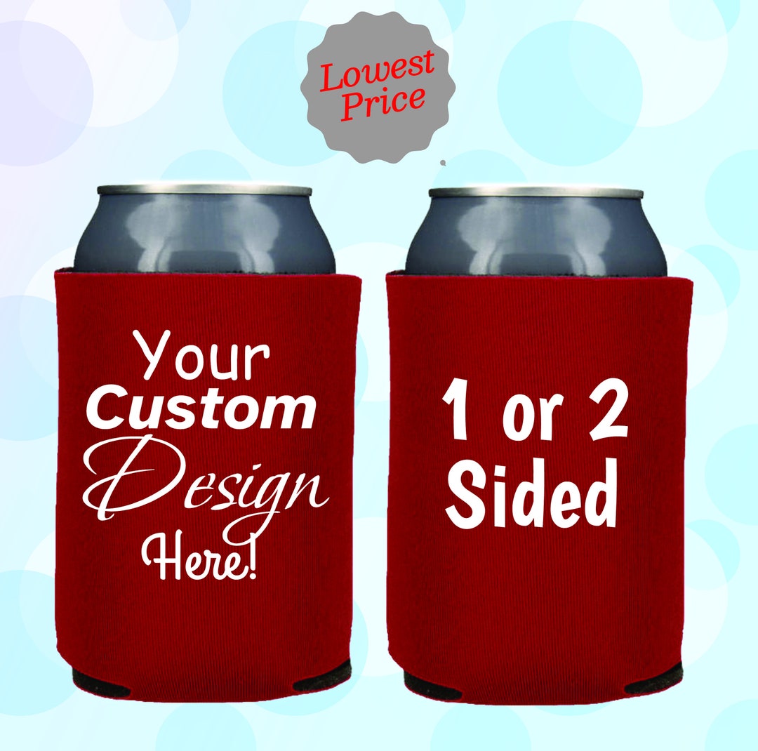 Custom Printed Can Cooler: Wedding & Party Favors - Etsy