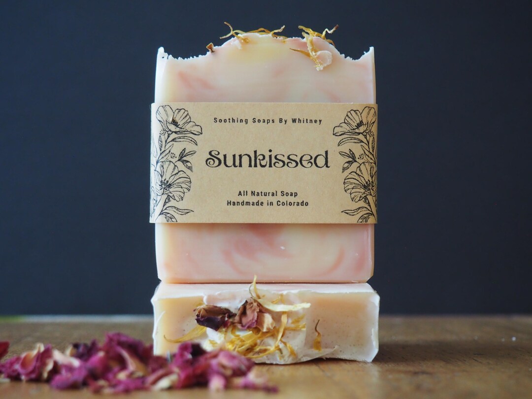 Sunkissed Artisan Soap Bar | All Natural Cold Process Soap | Palm Free ...