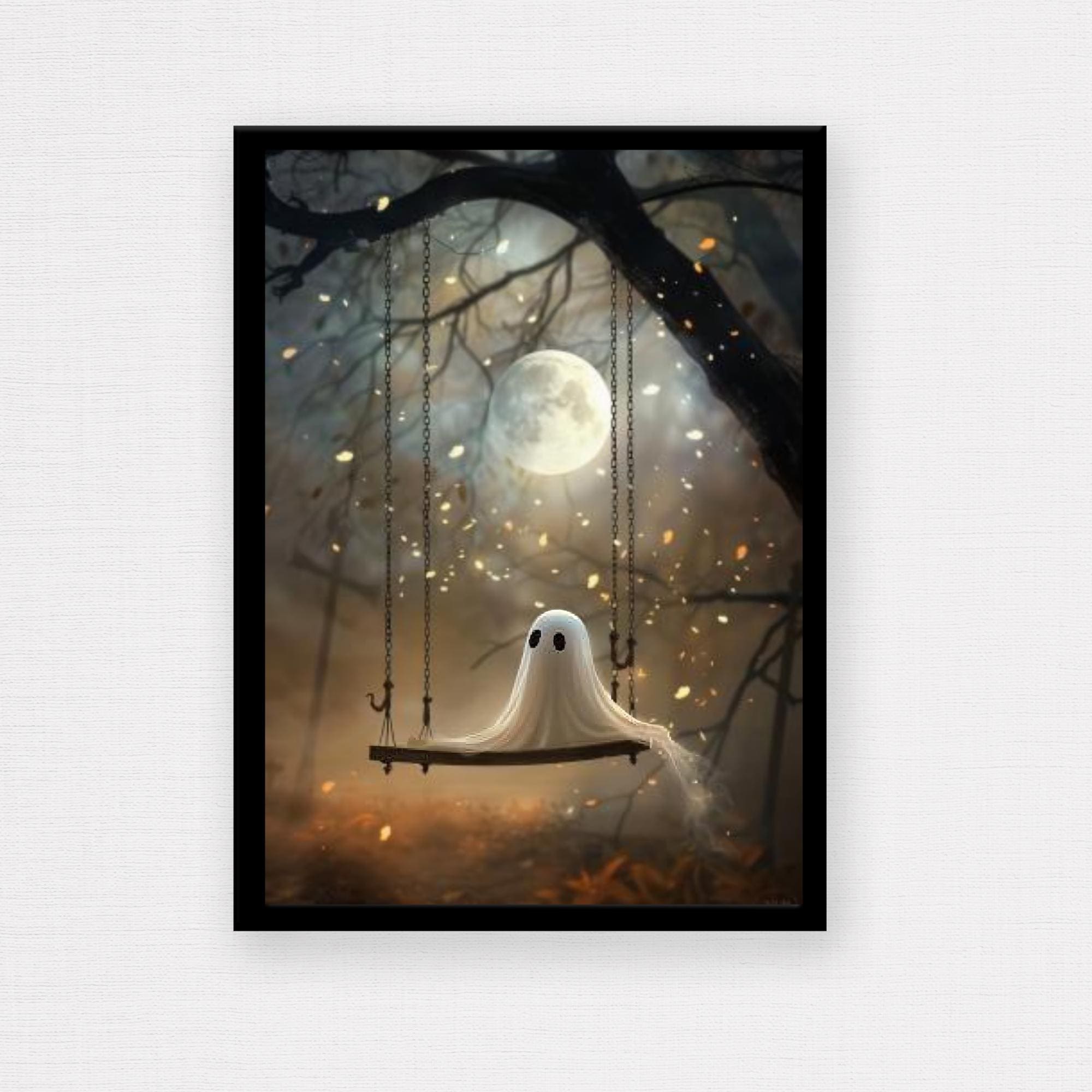 Ghost on Swing 1, Spooky, Fall, Fall Decor, Halloween, Halloween Decor ...