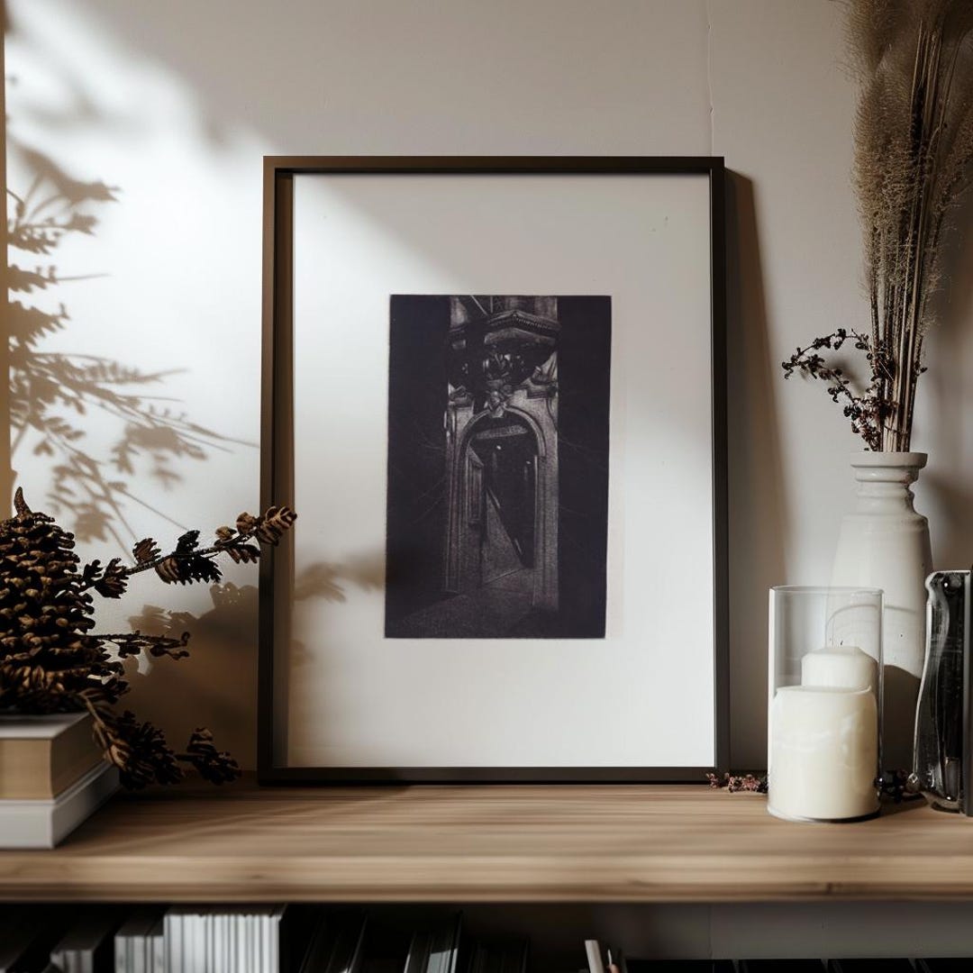 The Open Gate – Limited Edition Mezzotint Print of Edinburgh Doorway ...