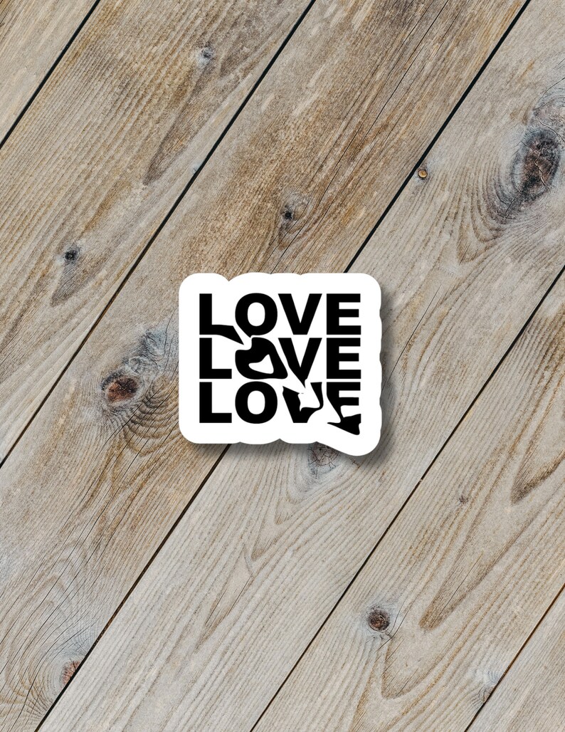 Love Sticker - Etsy