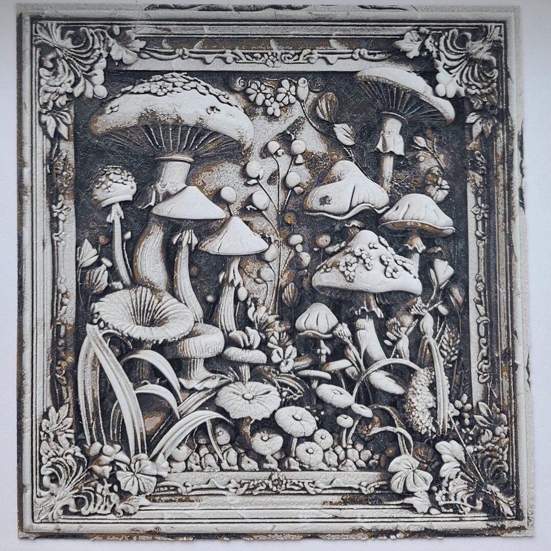 Mushroom Forest - 3D Printed Filament Painting - Etsy