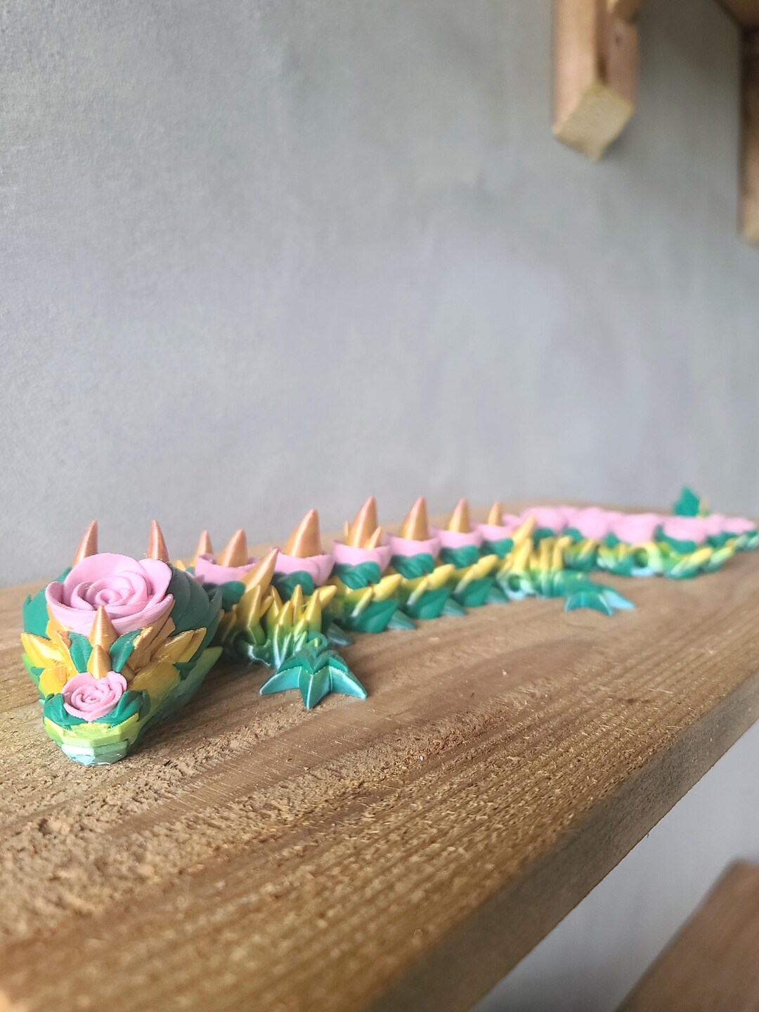 Rose Dragon - 3D Printed Articulated Fidget Toy - Etsy