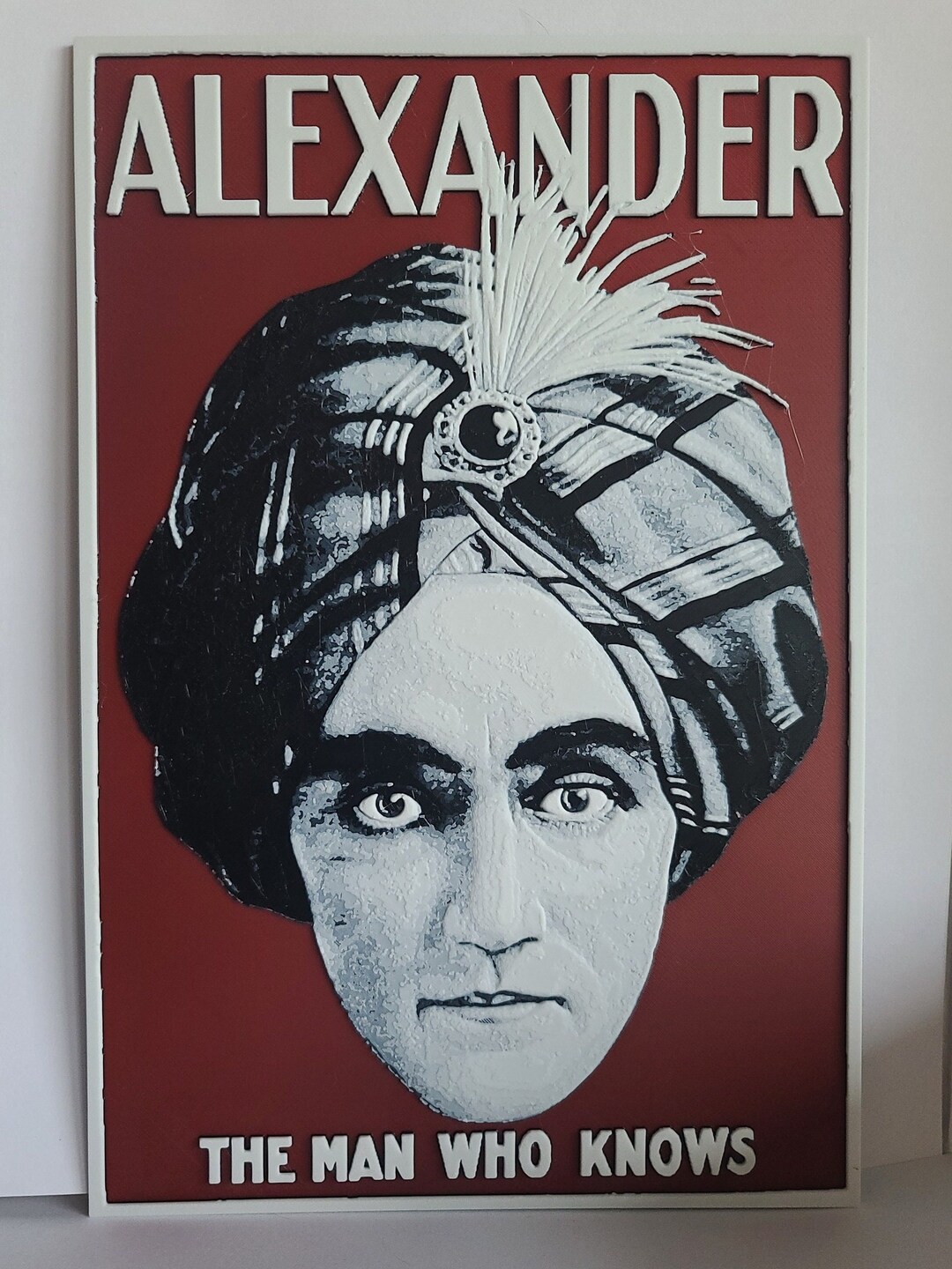 Alexander the Man Who Knows Magic Poster - 3D Printed Filament Painting ...
