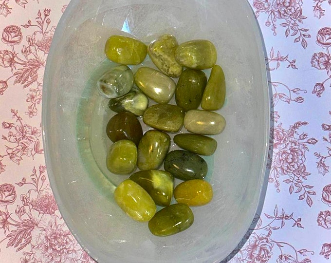 Lemon Jade Tumbled Stone Tumbled Stone Lemon Jade Nifty Jade Tumble ...